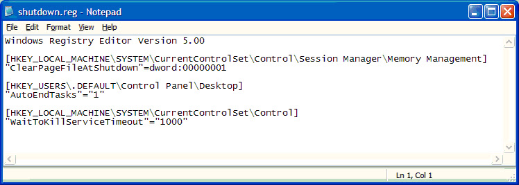 Computer Tips: Auto End Tasks to Enable a Proper Shutdown